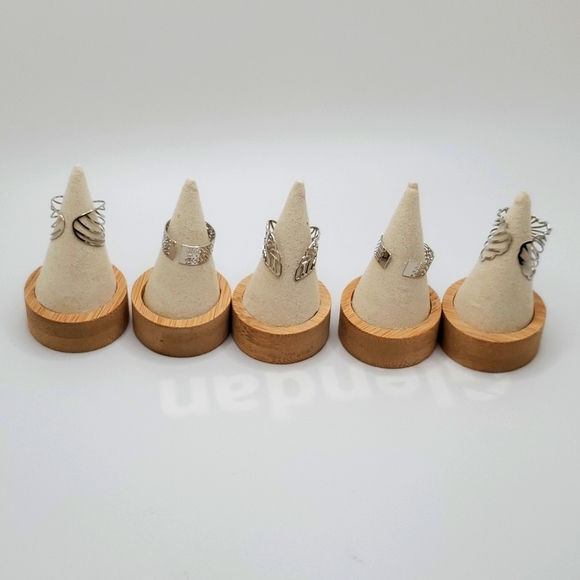 Jewelry | Beautiful Delicate Silver Cut Out Ring Set | Poshmark